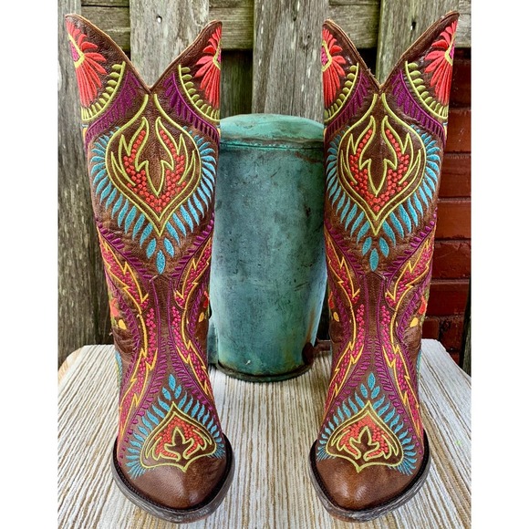 Old Gringo | Shoes | Old Gringo The Tiegan Brass Brown Cowgirl Cowboy ...